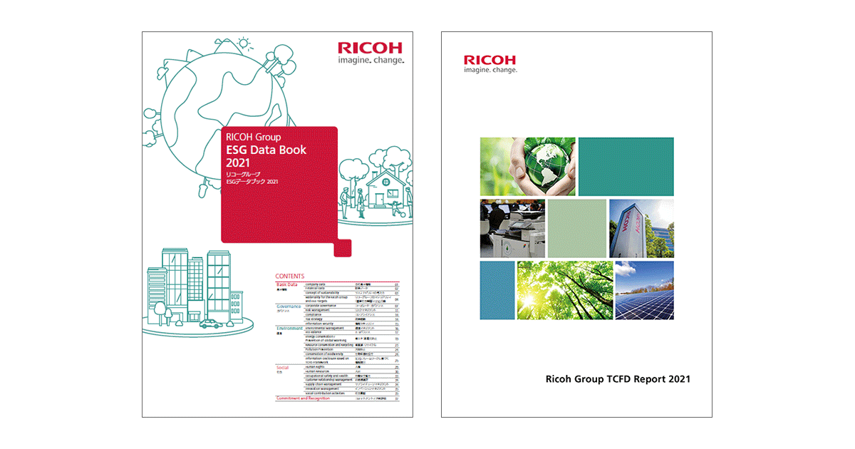 Ricoh publishes the Ricoh Group ESG Data Book 2021 and the Ricoh Group ...